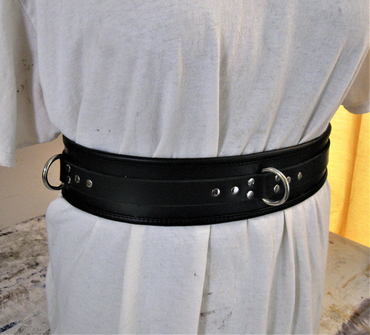 Locking Leather Lined/Edged Bondage Restraint Belt – RACK Leather Goods